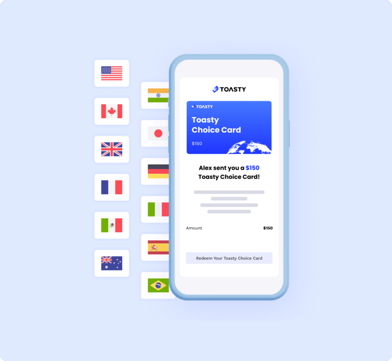 Best Way to Send Gift Cards Online | Toasty Choice Card